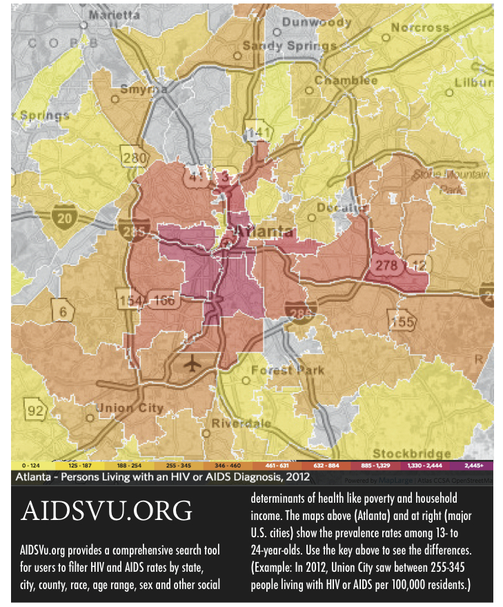 Why is HIV so prevalent in Atlanta?